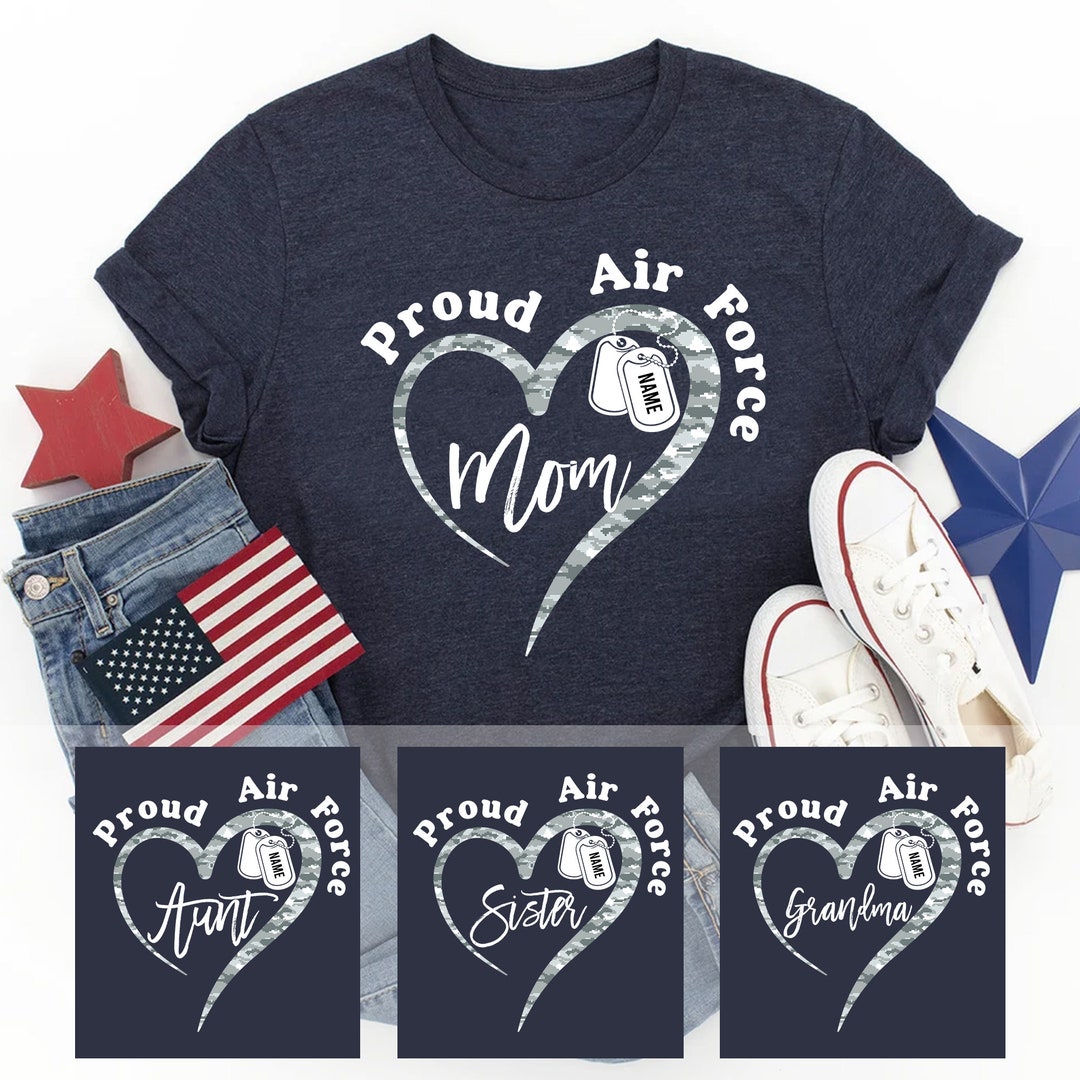 Personalized Air Force Mom Shirt, Proud Air Force Family Shirts, Air ...