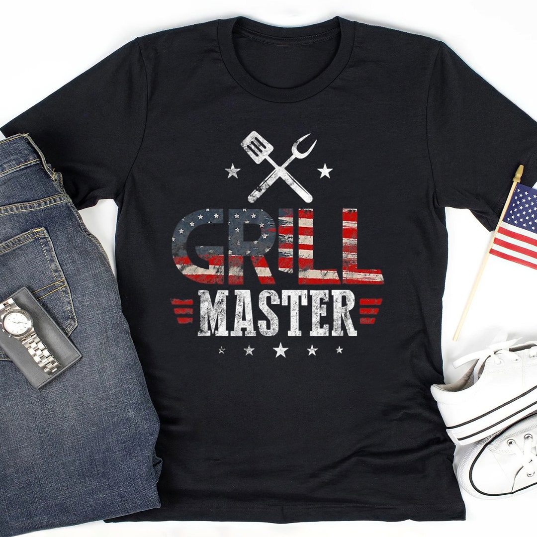 4th of July Grill Master Shirt, Grilling Gift for Husband, Barbeque Bbq ...