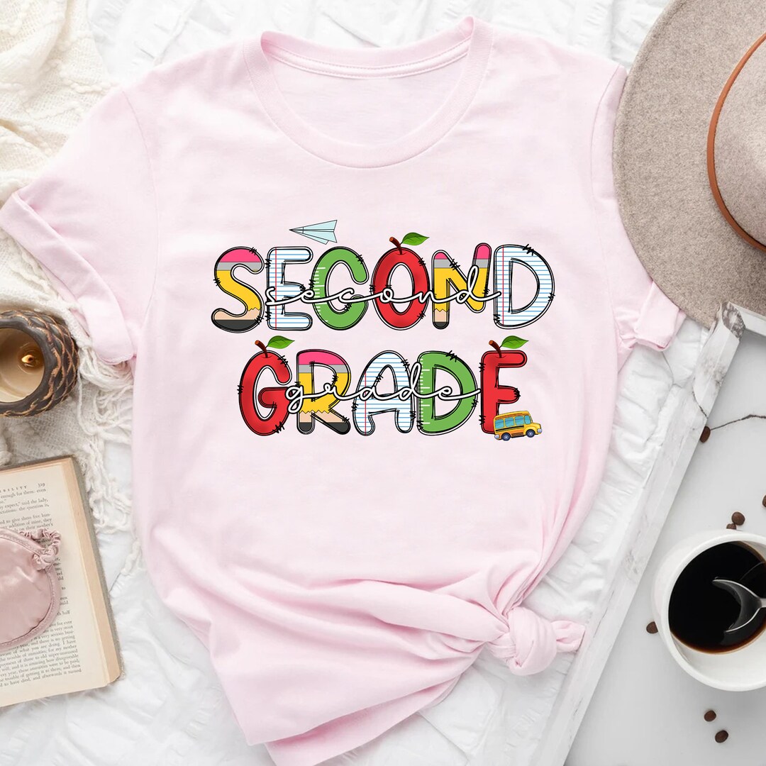 Second Grade Teacher Shirt, Second Grade Shirt, 2nd Grade Shirt, First ...