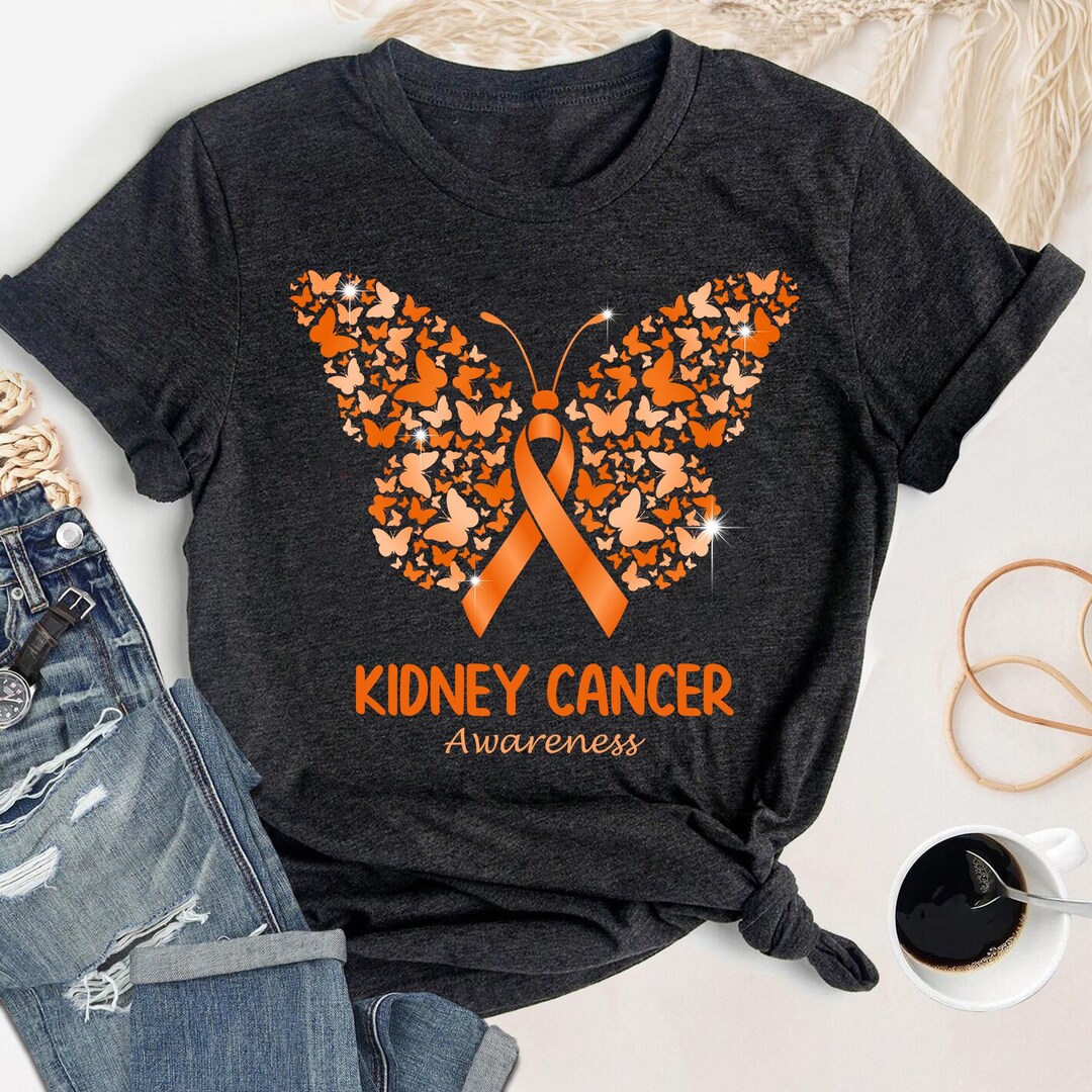 Kidney Cancer Support Shirt, Kidney Cancer Awareness T-shirt, Kidney ...
