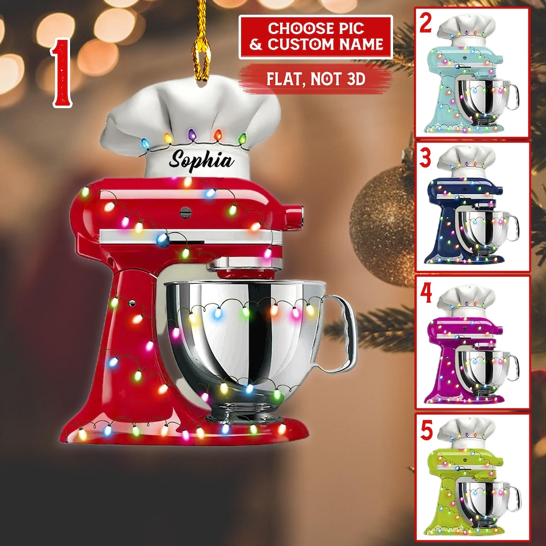 Personalized Baking Mixer Ornament Gift for Baking Lovers, Baking Mixer ...