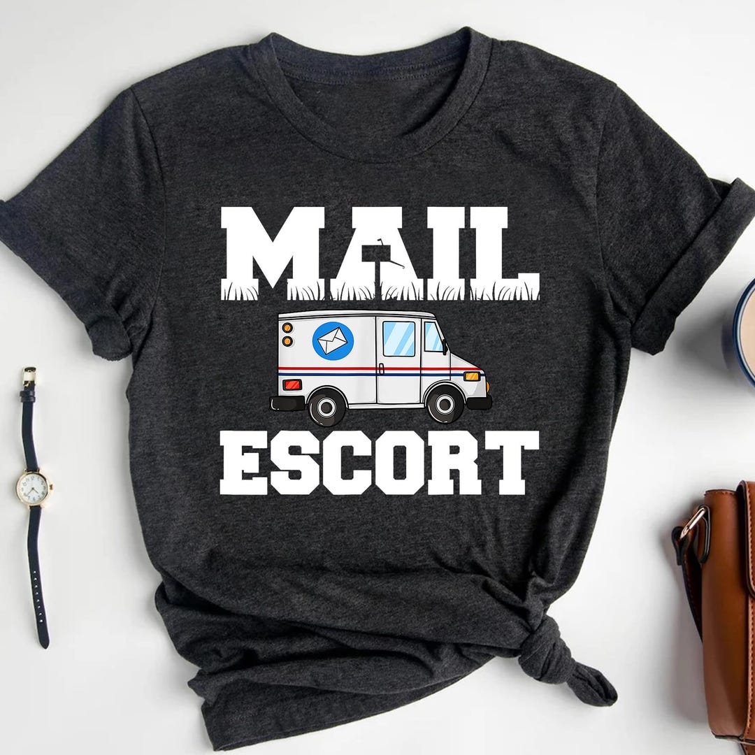 Postal Service Mailman US Postman Worker T-shirt, Mail Escort Shirt ...