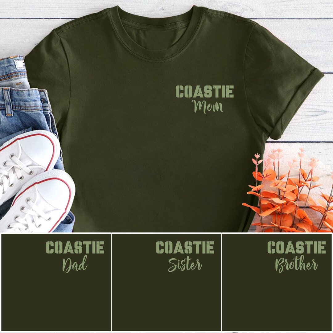 Coast Guard Support Shirts, Custom Family Tees for Mom Dad Sister ...