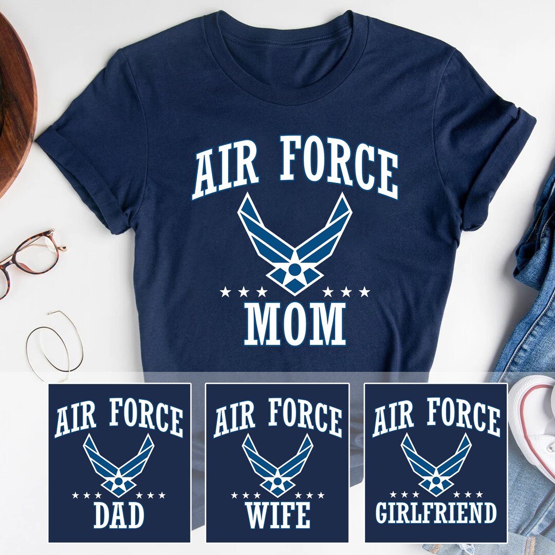 Proud Air Force Mom Shirt, Personalized Air Force Shirts, Air Force ...