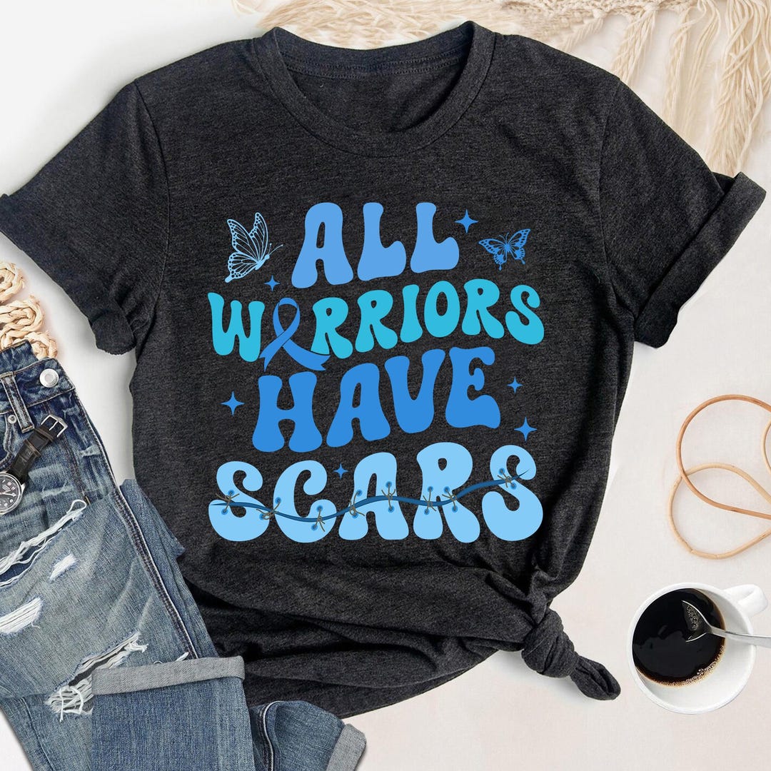All Warriors Have Scars Shirt, T1D Diabetes Awareness Tee, T1D Survivor ...