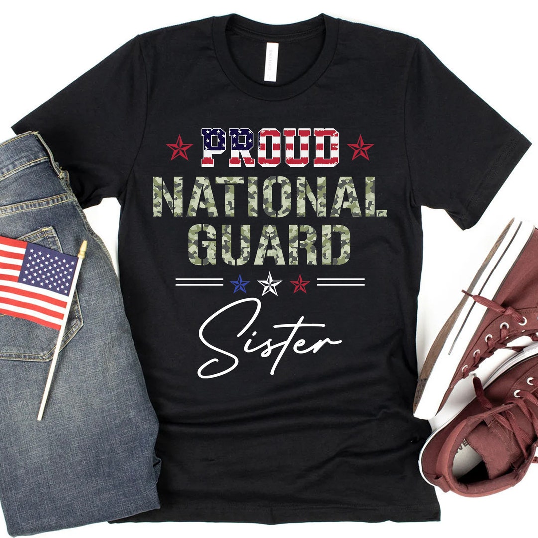 National Guard Sister Shirt, Proud National Guard Sister T-shirt ...