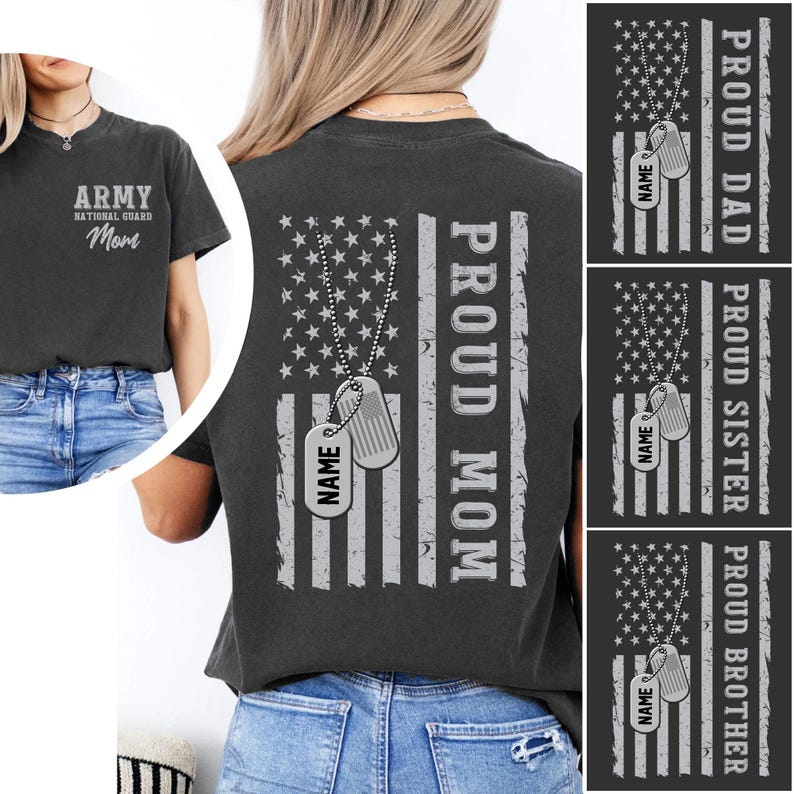 Army National Guard Mom Shirts, Army National Guard Dad, Army National ...