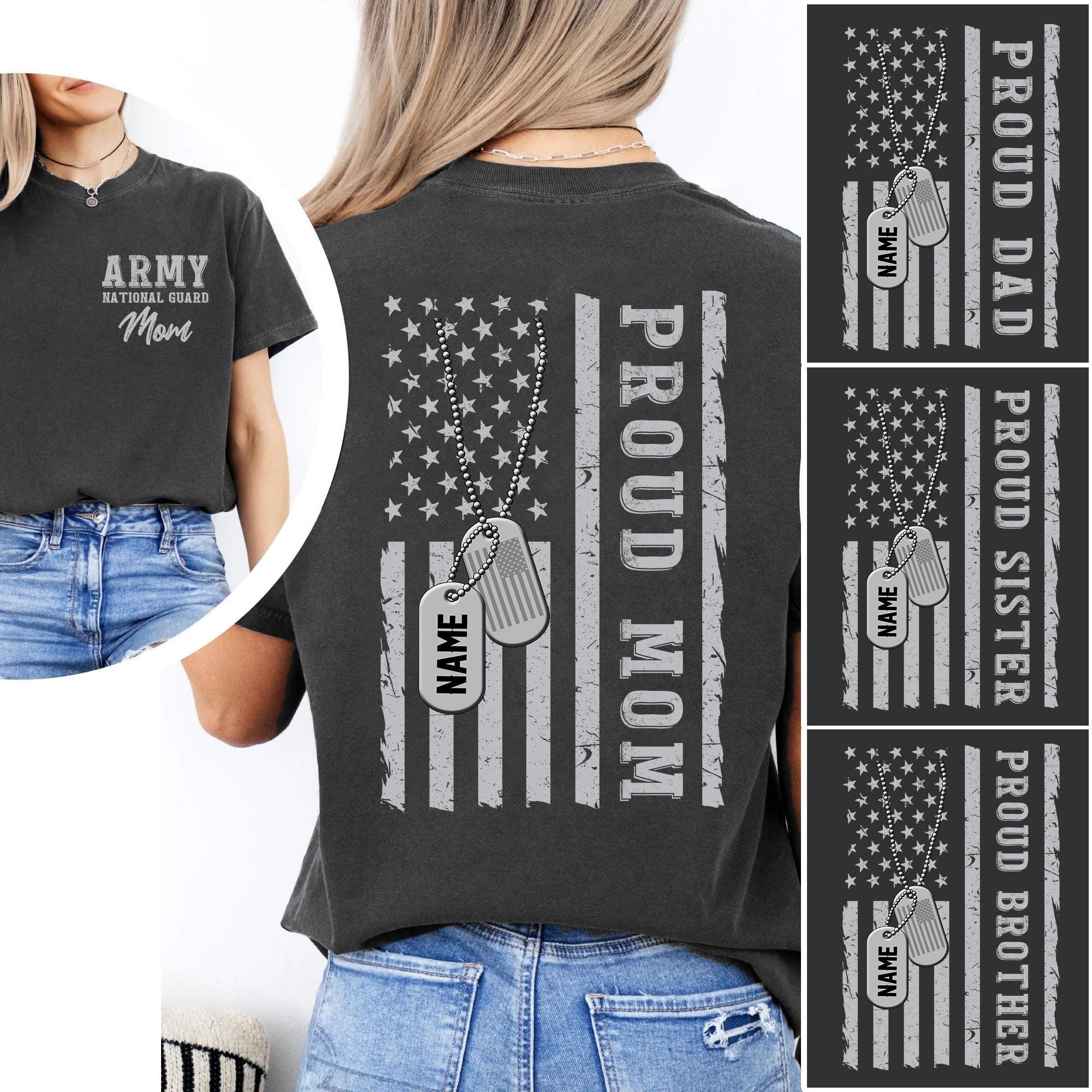 Army National Guard Mom Shirts, Army National Guard Dad, Army National ...