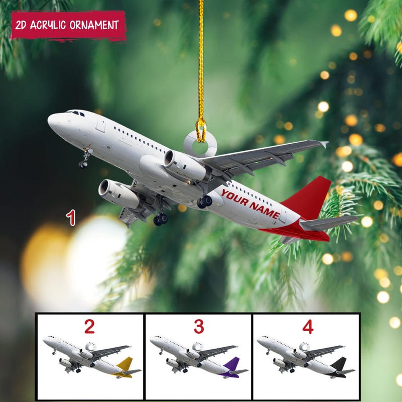 Christmas Airplane - Etsy