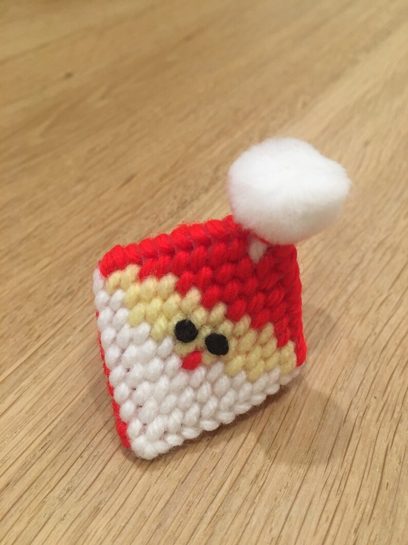 Plastic Canvas Santa Snowman Reindeer Squeezie Cheeks - Etsy