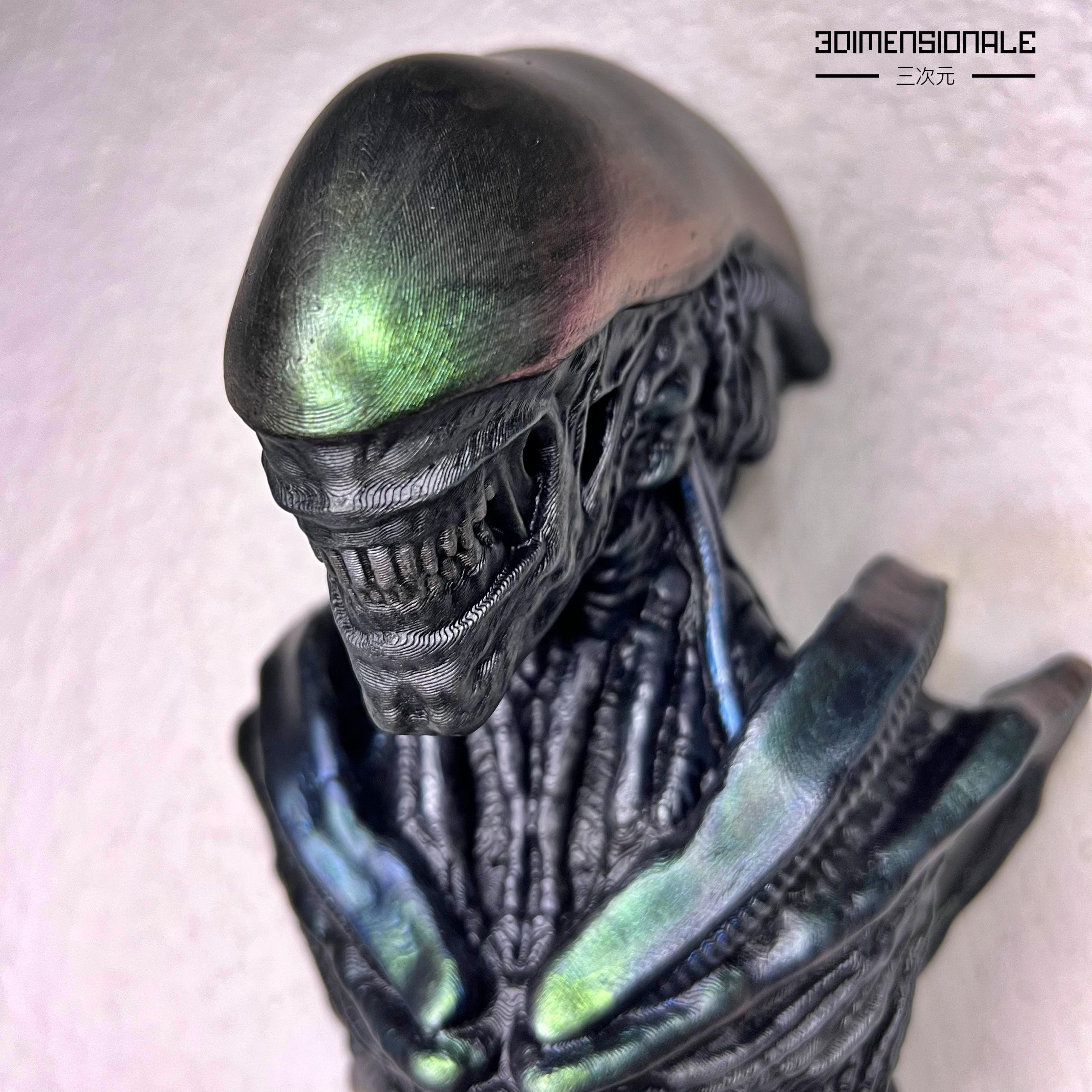Alien Xenomorph Wall Art – 3D Sci-fi Horror Decor for Gamer Room ...