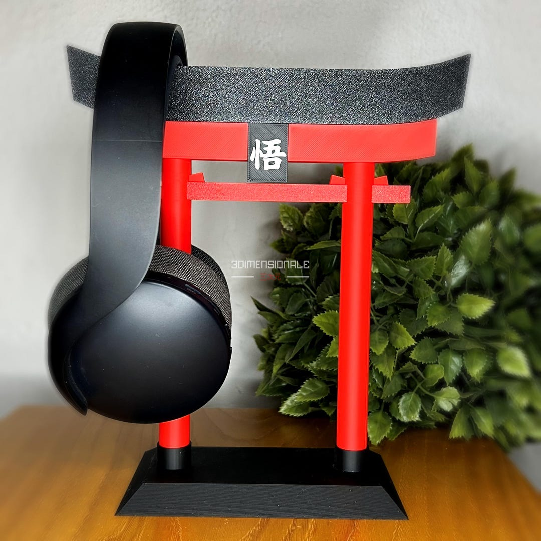 Japanese Torii-inspired Headphone Stand – 3D Printed PLA – Modern Desk ...