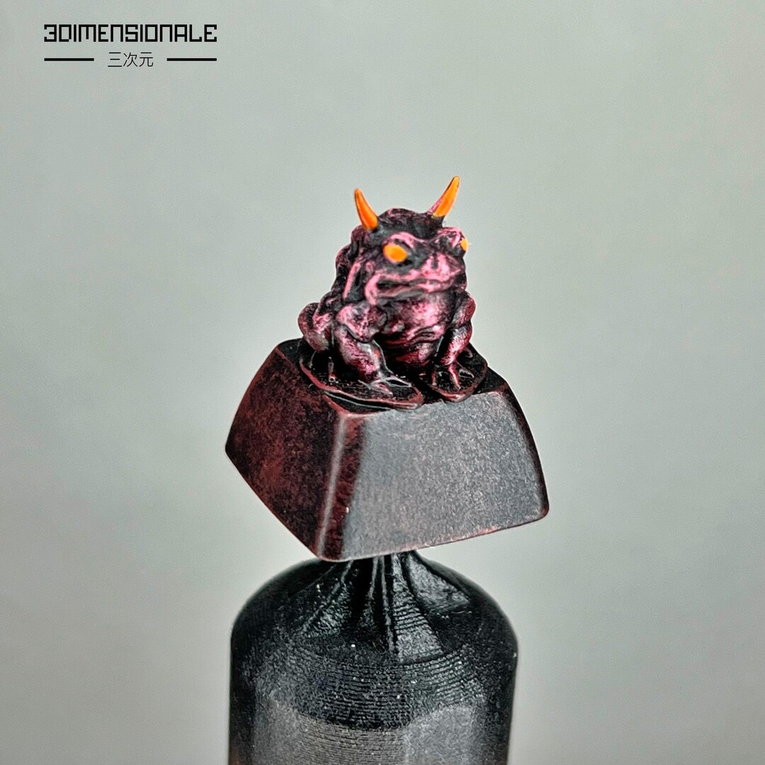 Japanese Frog Hannya Mask Keycap – Artisan Resin Keycap for Cherry MX ...