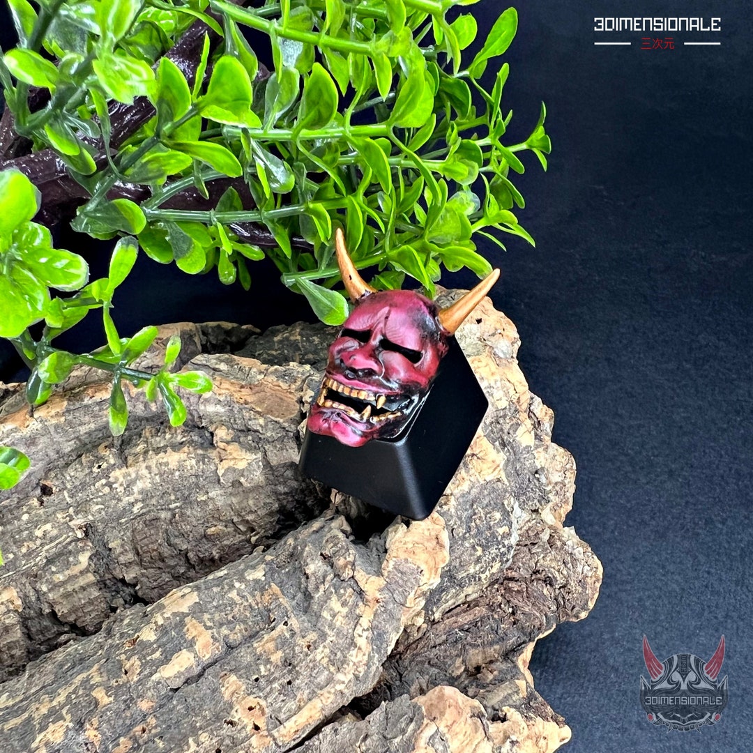 Oni Mask Keycap, Hannya Keycap, Yokai Keycap, Samurai Keycap, Keycaps ...