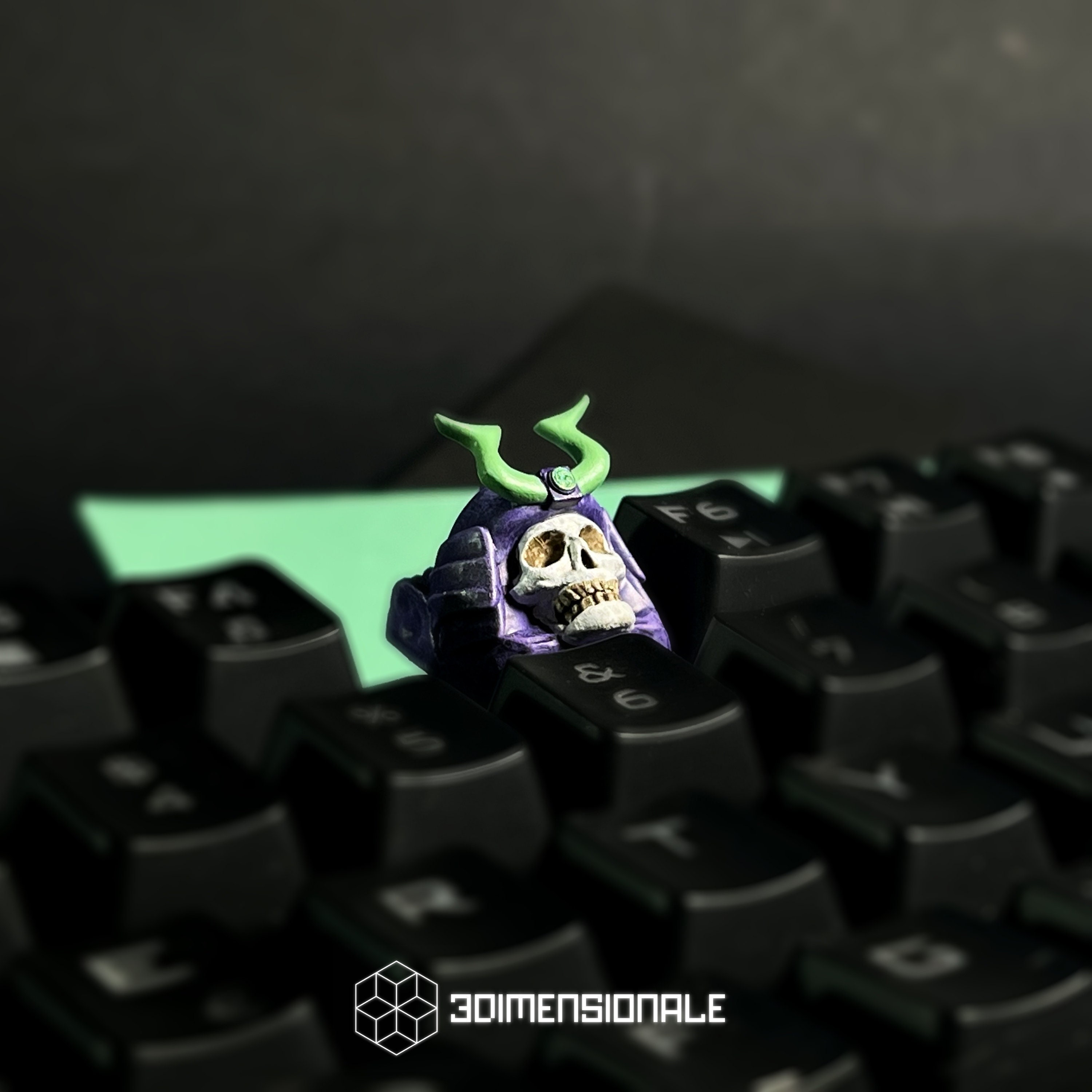 Skull Keycap Samurai Keycap Japanese Keycap Yokai Keycap - Etsy