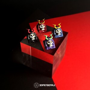 Skull Keycap, Samurai Keycap, Japanese Keycap, Yokai Keycap, Keycaps ...