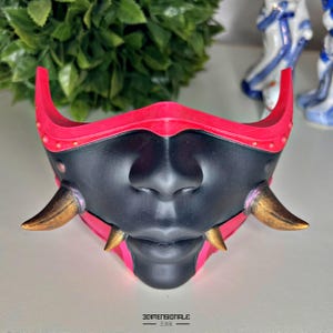 Hannya Chunari Girl Mask – Japanese Demon Half Mask, Geisha Cosplay ...