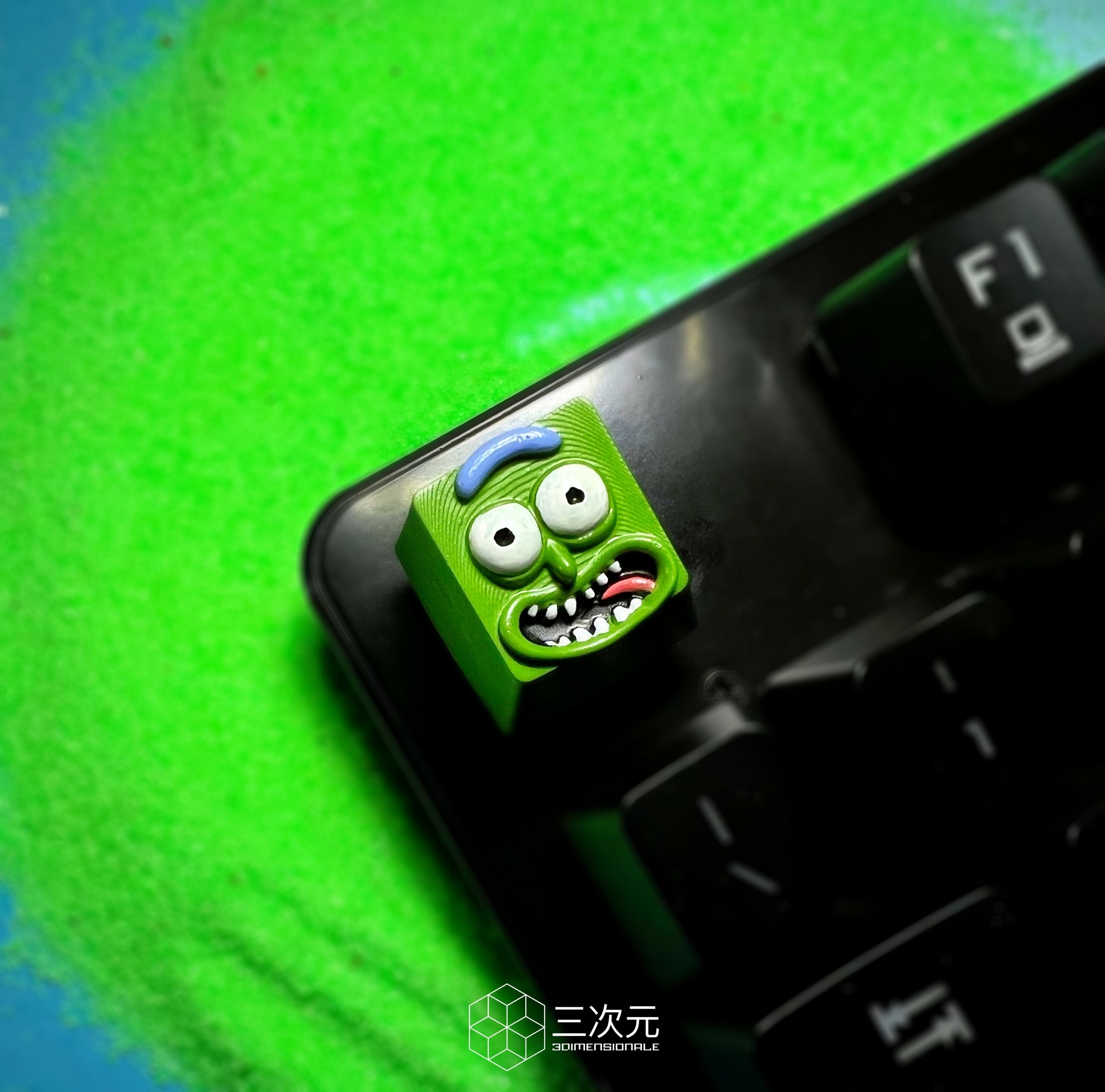 Pickle Rick Keycap Rick and Morty Custom Resin keycap - Etsy España