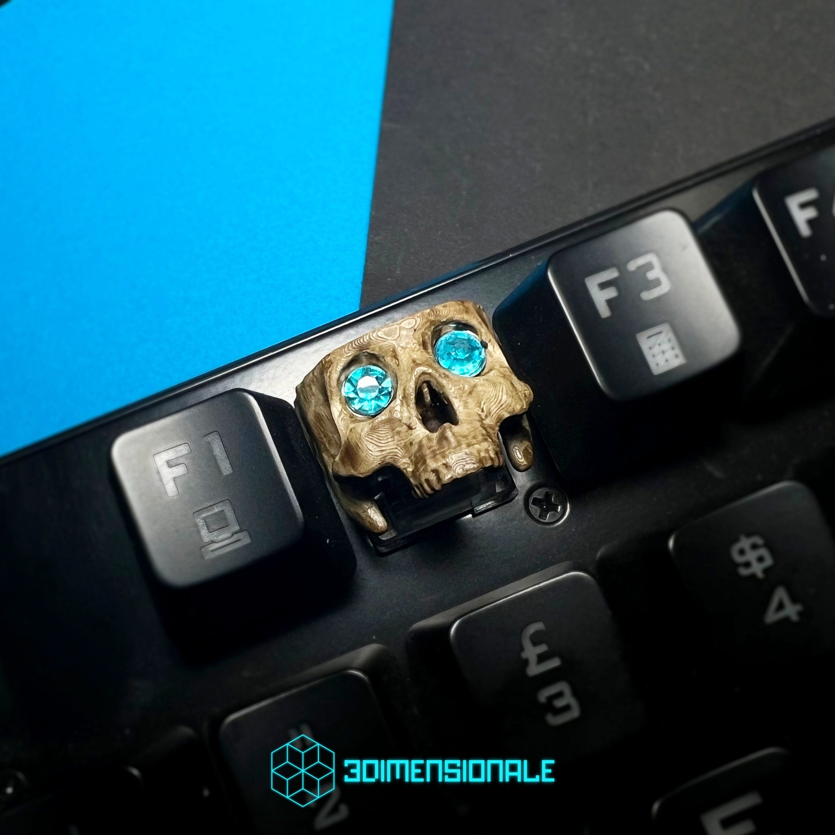 Skull Keycap Diamond Keycap Resin Keycap Keycaps for Cherry - Etsy UK