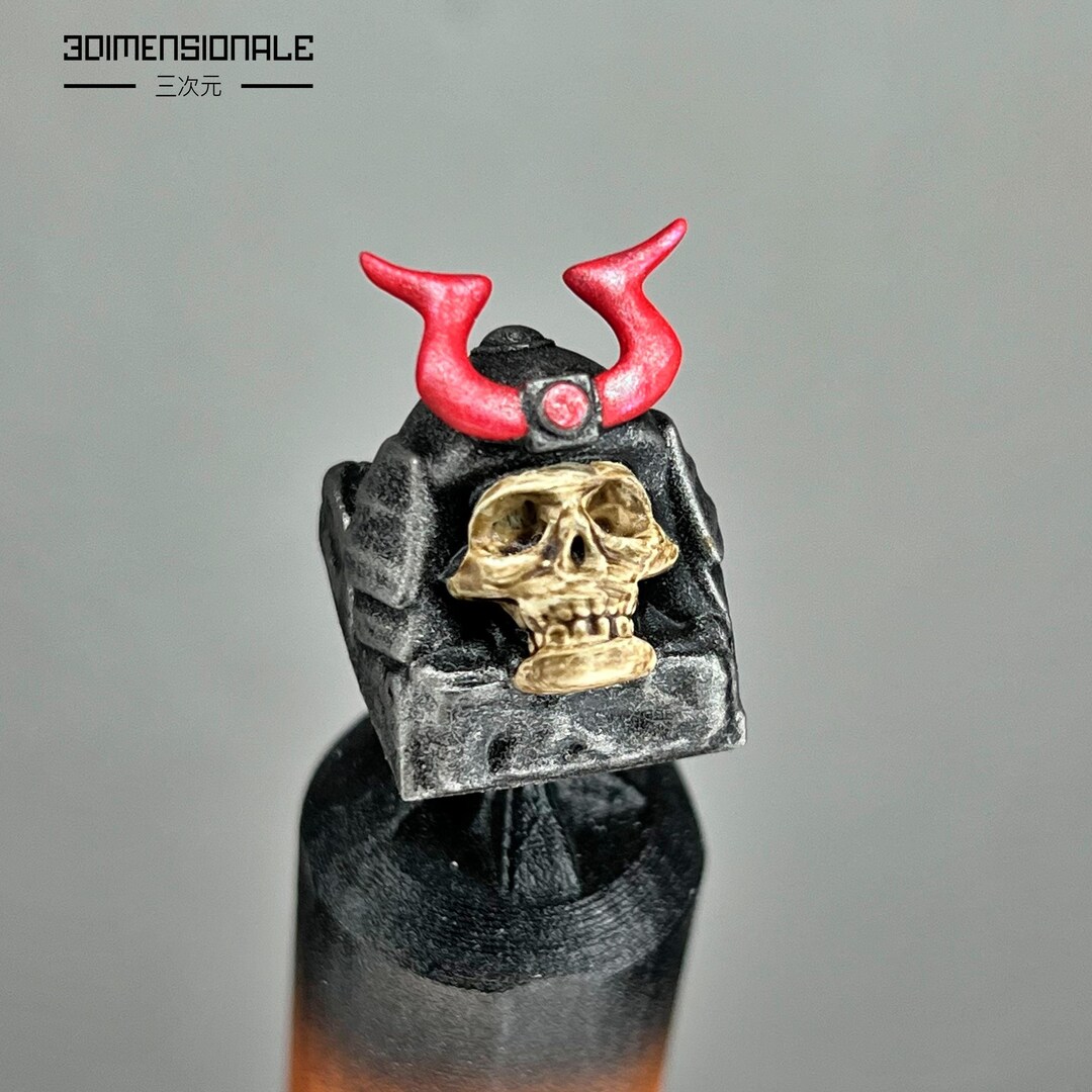 Skull Keycap, Samurai Keycap, Japanese Keycap, Yokai Keycap, Keycaps ...