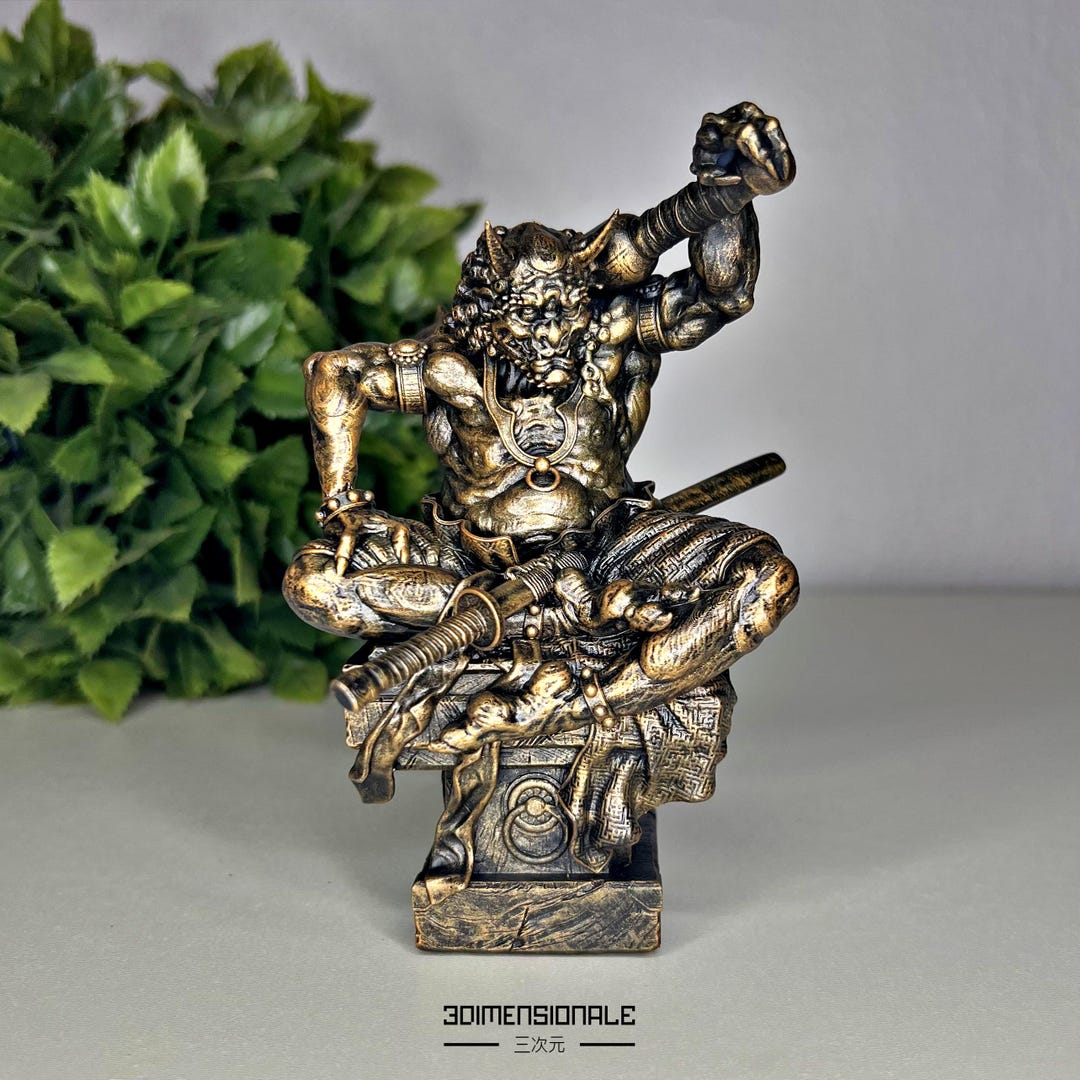Oni Demon Statue Japanese Yokai, Oni Figure, Gift Idea, Rare and Unique ...