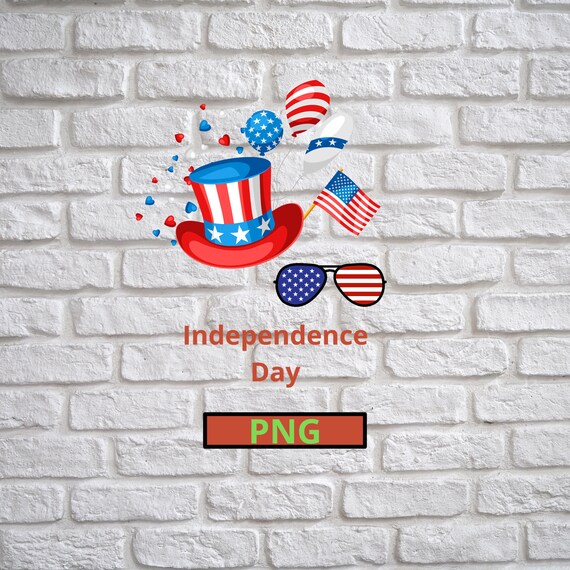 Independence Day Transparent PNG Instant Digital Download PNG - Etsy