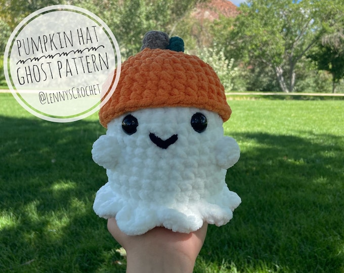 Pumpkin Hat Ghost PATTERN | Etsy