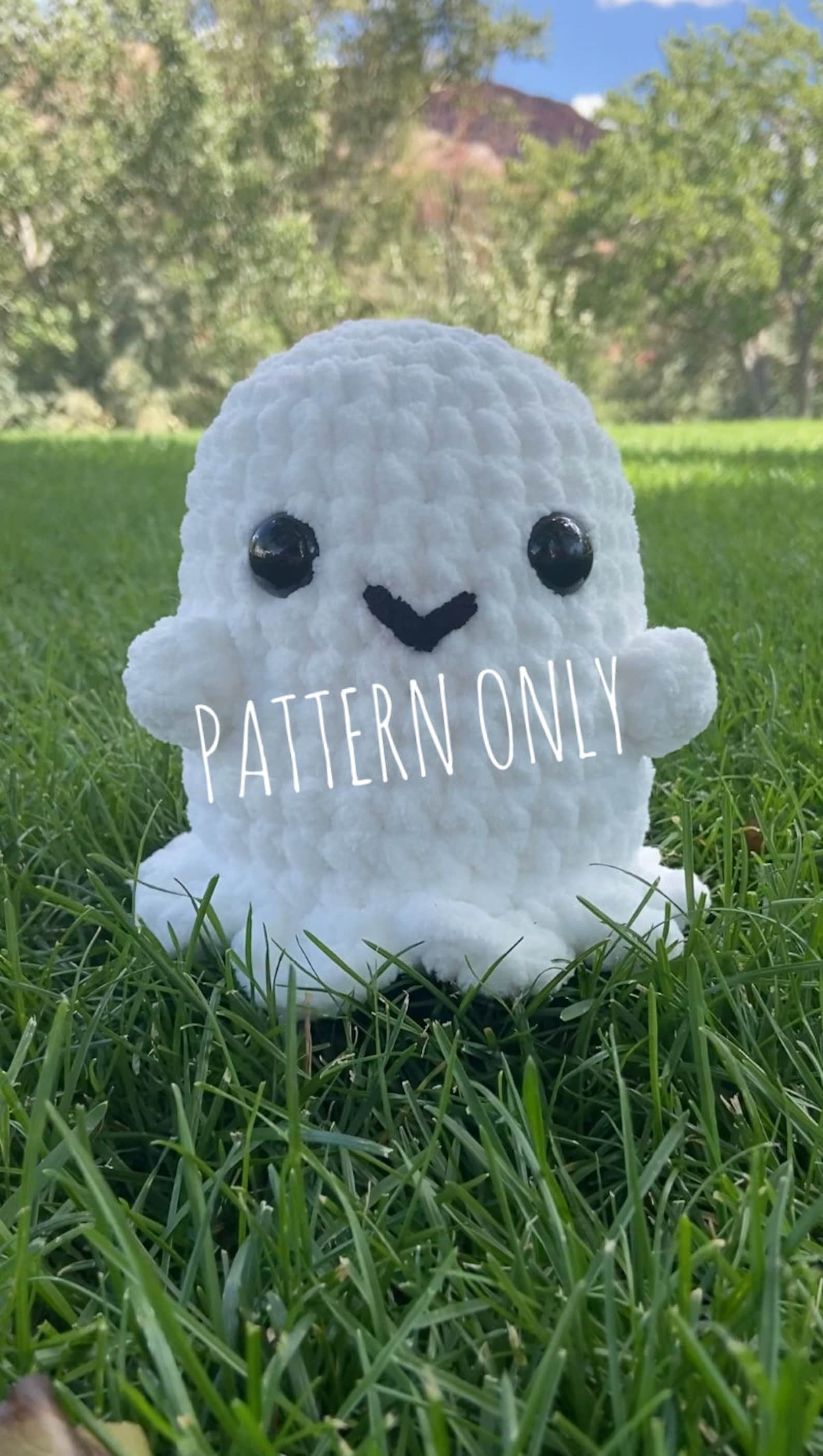 Pumpkin Hat Ghost PATTERN - Etsy