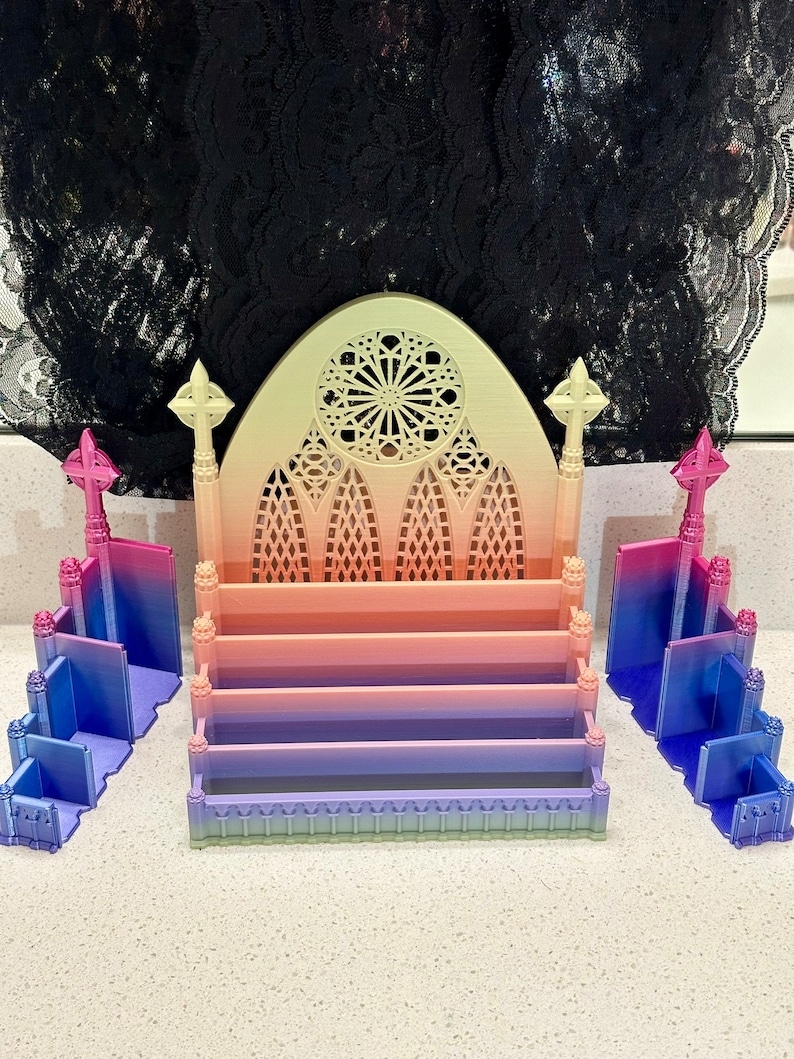 Gothic Cathedral Makeup Organizer STL File - Etsy