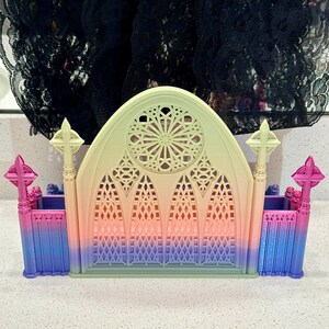 Gothic Cathedral Makeup Organizer STL File - Etsy