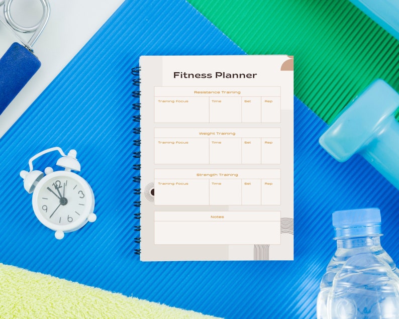 Printable Fitness Planner, Exercise Log, Health Organizer, Goal Tracker ...