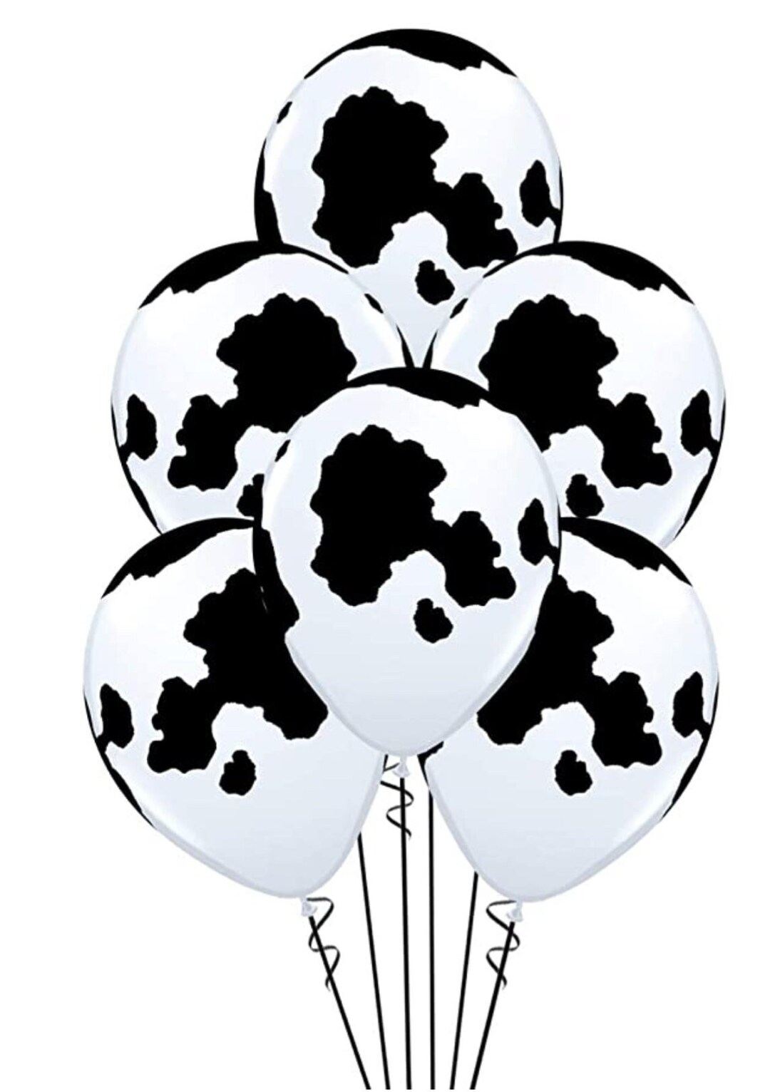 Cow Balloons | Cow Print Balloon | Farm Birthday | 6 Pack 8 Pack Cow ...