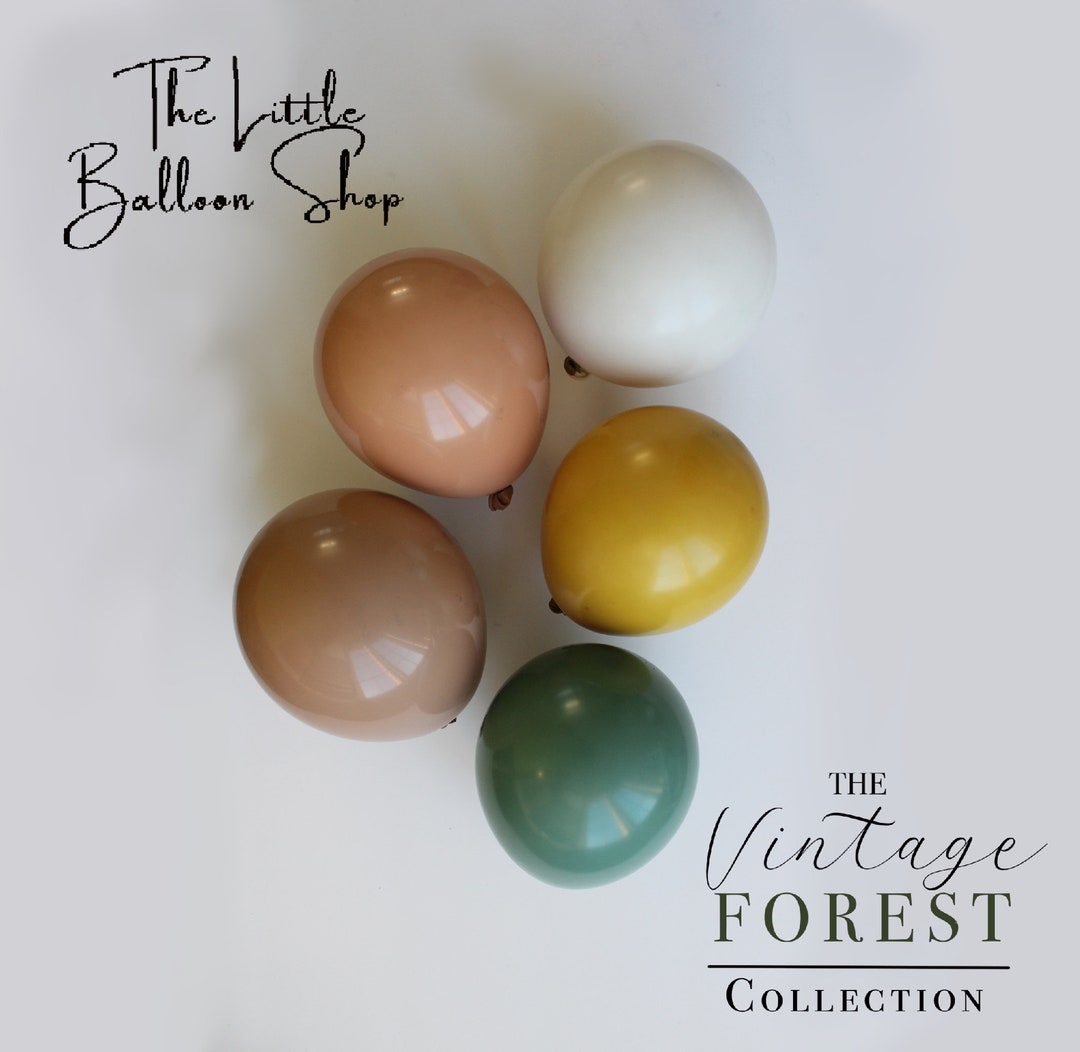 VINTAGE FOREST Double Stuffed Balloons, Fall Balloon Arch, Balloon ...