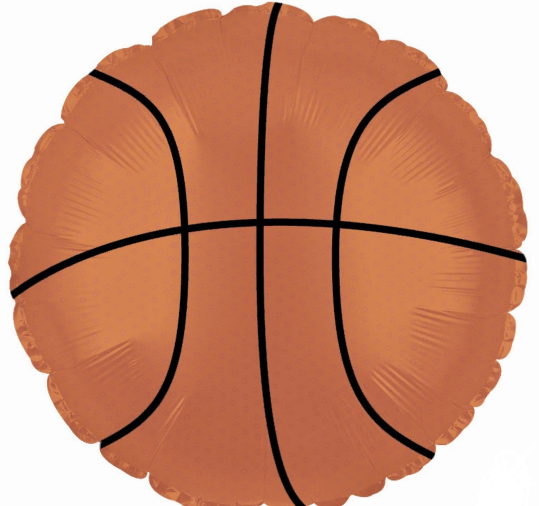18” Foil Basketball Balloon | Basketball Birthday Party Decor ...