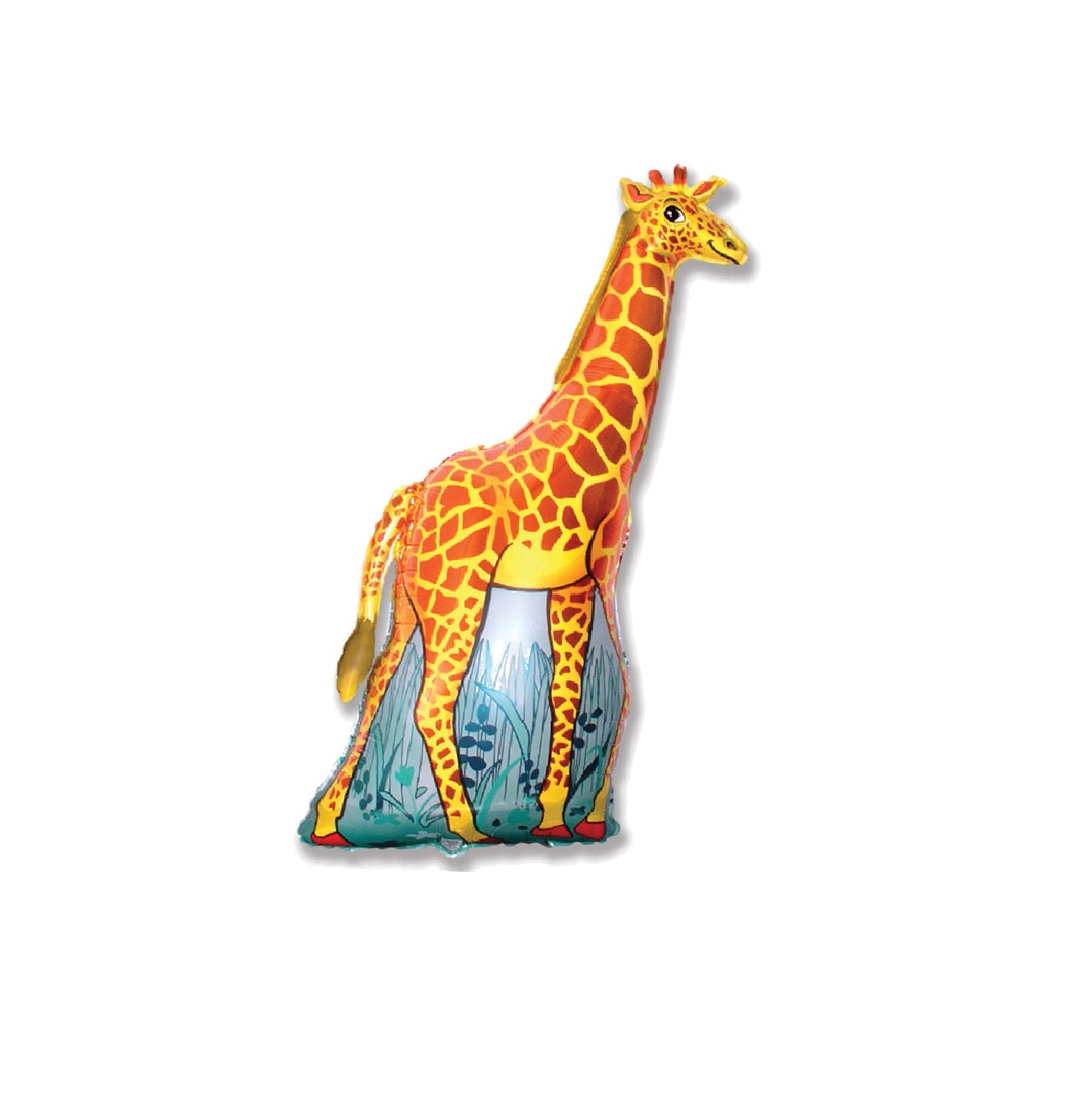 47” Giant Foil Giraffe Balloon, Giraffe Balloon, Safari Party ...