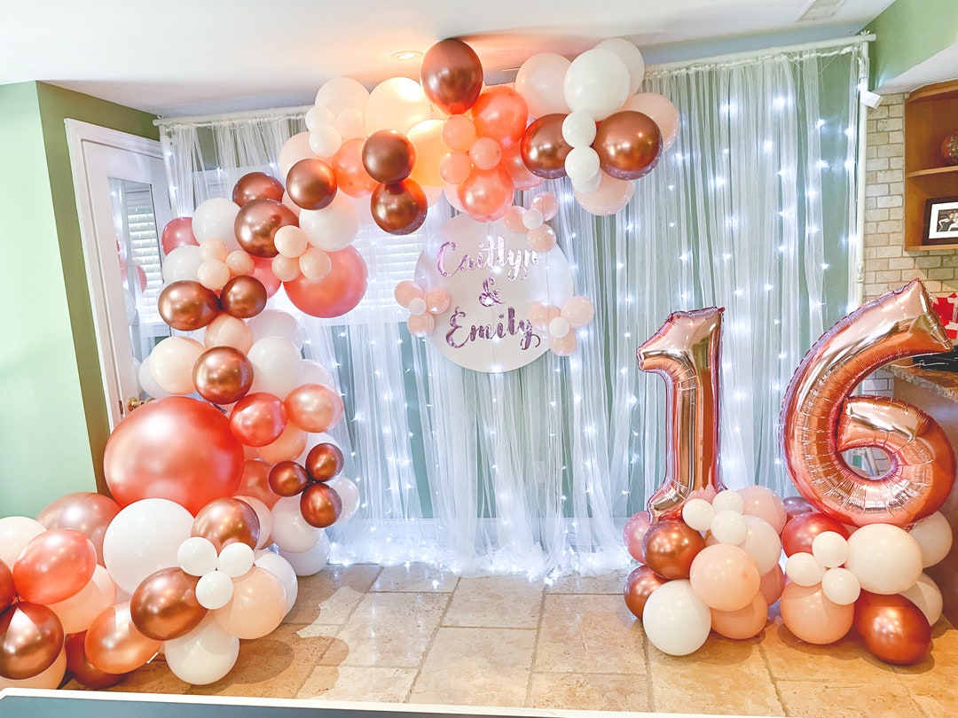 Sweet 16 Balloon Garland/sweet 16/sweet 16th/sweet 16 Balloons/pink ...