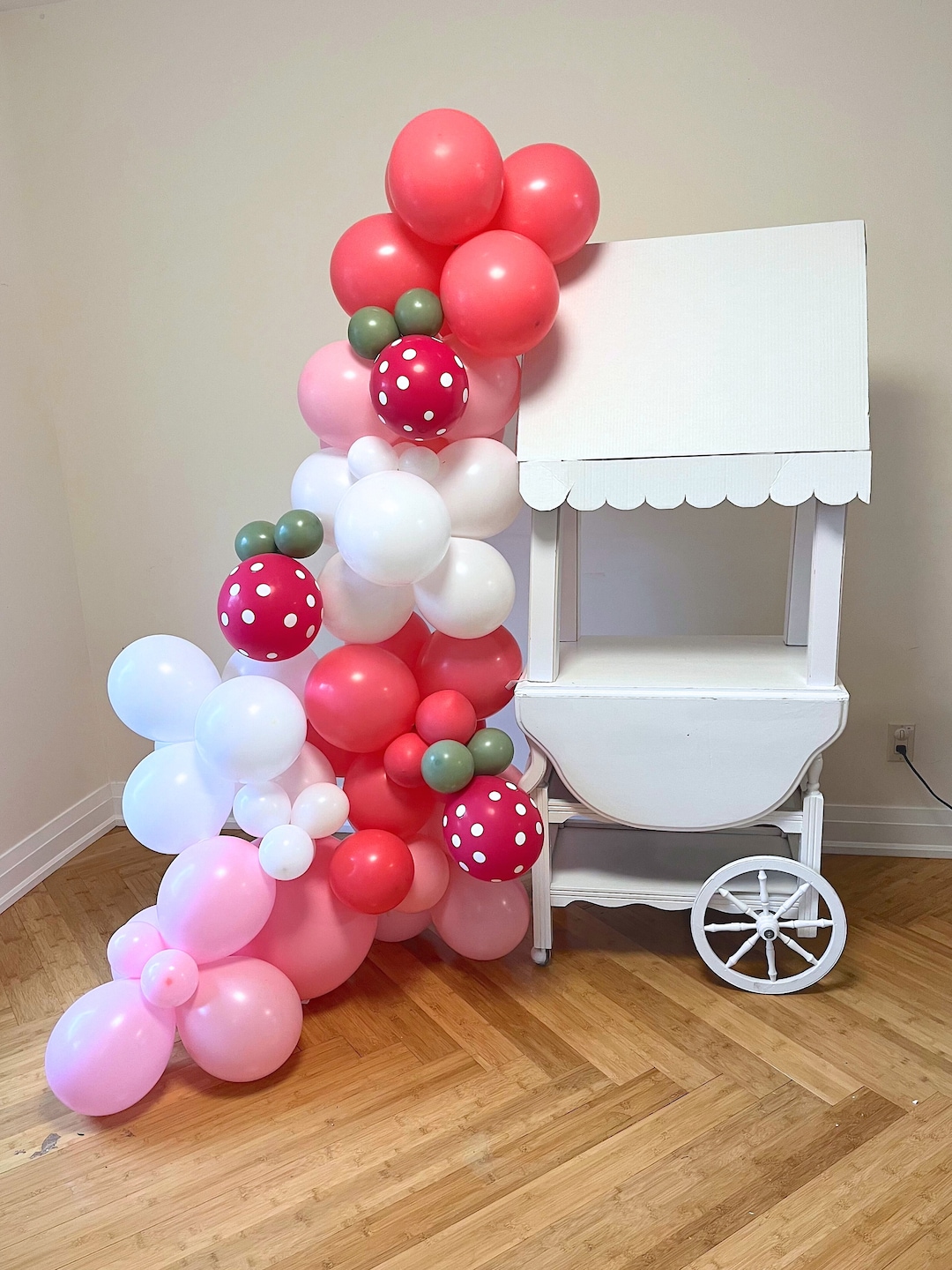 Strawberry Balloon Garland Kit, A Berry First Birthday, a Berry Sweet ...