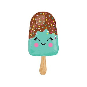 35” Jumbo Foil Happy Popsicle Balloon, Popsicle Theme Party Decor, Ice ...