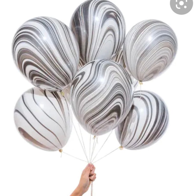 Marble Balloons - Etsy
