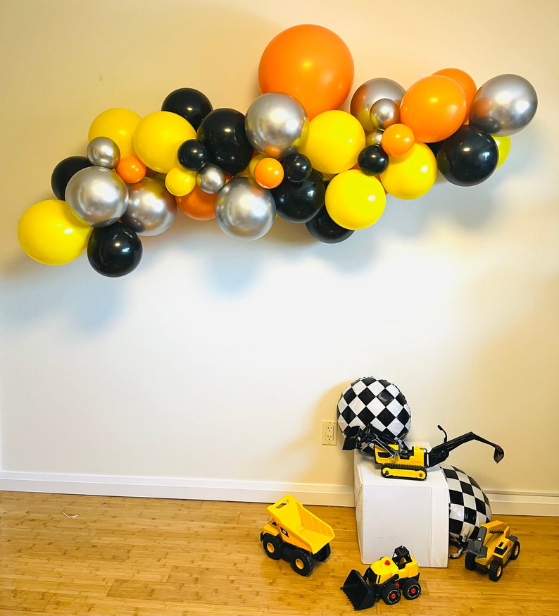 DIY Construction Balloon Garland Kit Construction Themed - Etsy
