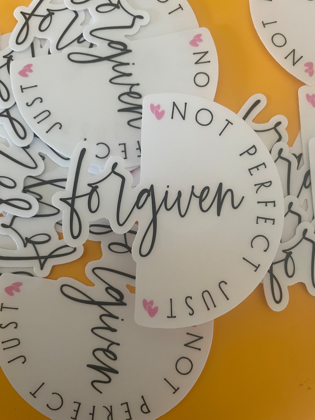 Not Perfect Just Forgiven /faith Sticker/christian Sticker/ Vinyl ...