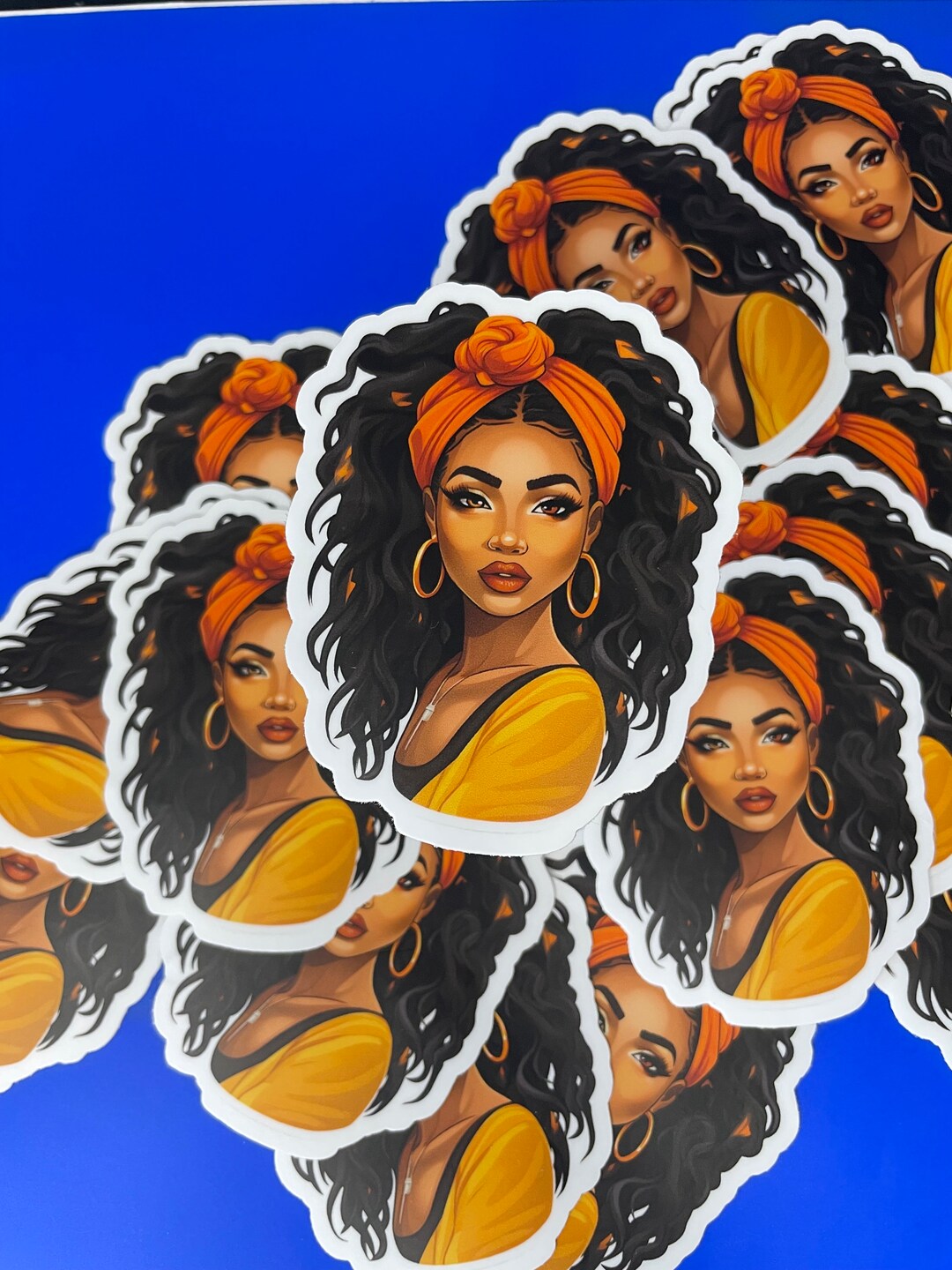 Beautiful Melanin Queen With Locs Melanin Sticker With Natural Hair ...