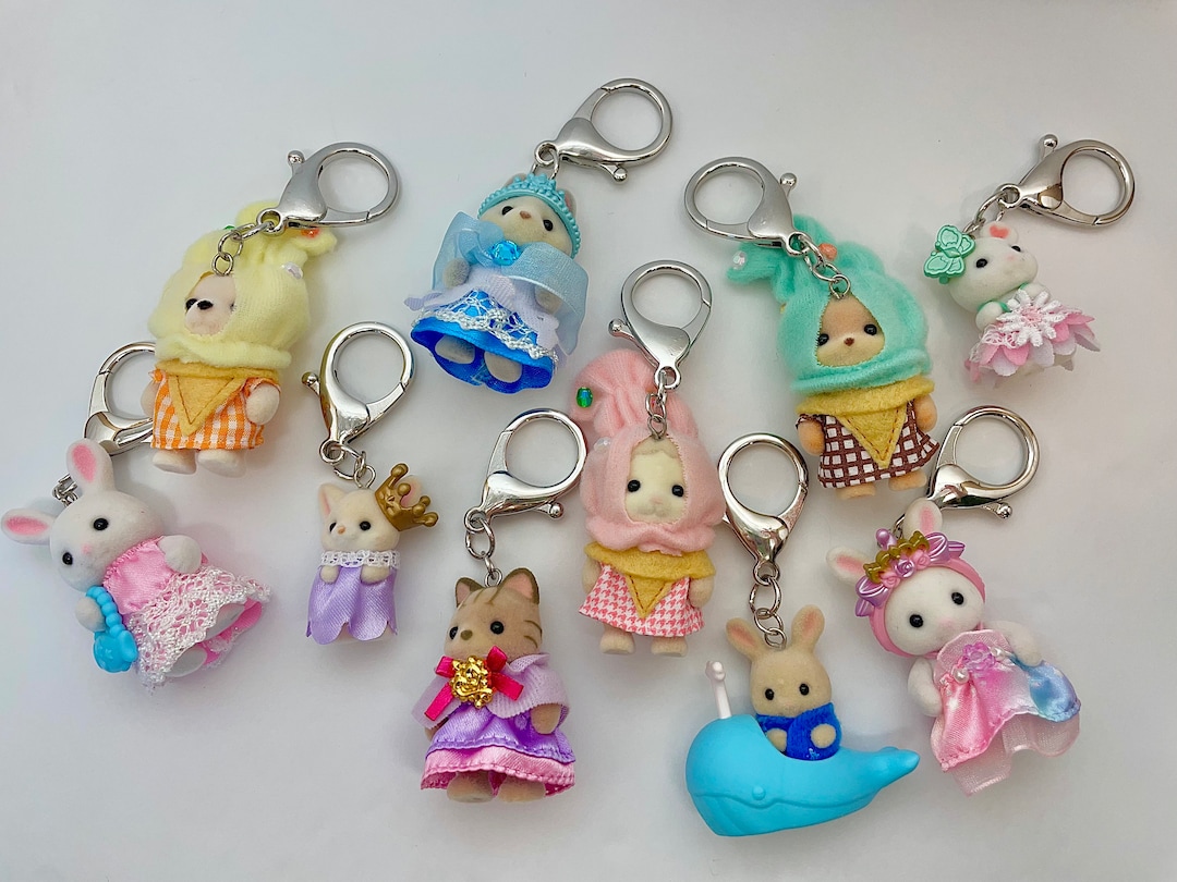 Fairytale Calico Critter Keychains - Etsy