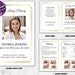 White With Gold Border - Editable Funeral Program Template in Loving ...