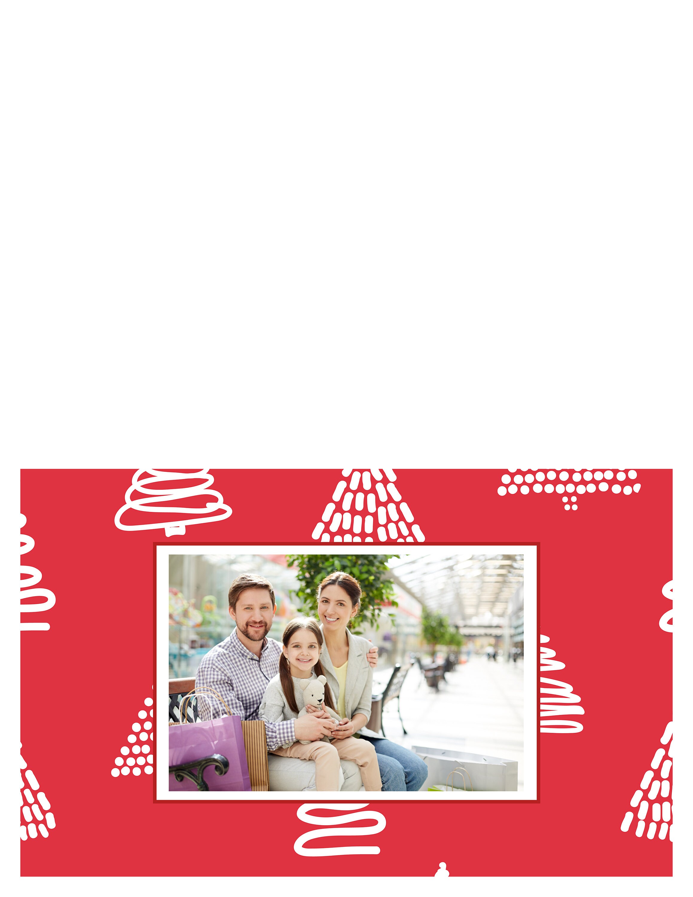 Printable Photo Christmas Card Bundle Instant Download Red - Etsy