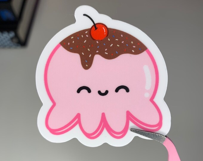 Octo Ice Cream Waterproof Sticker Sheet - Etsy