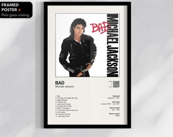 Michael Jackson Bad | Etsy UK