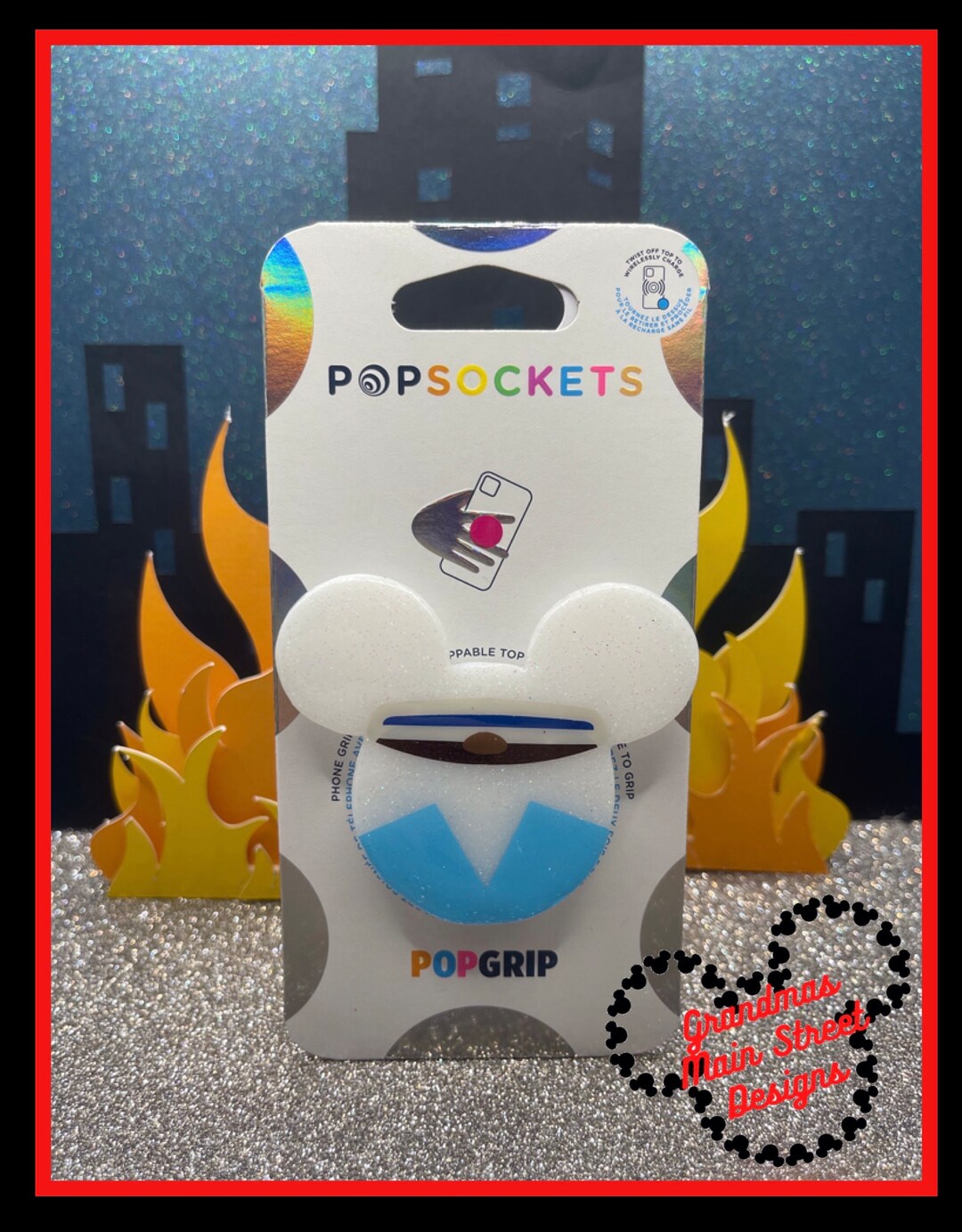 Frozone Inspired Popsocket ®/phone Grip/badge Reel/keychain - Etsy