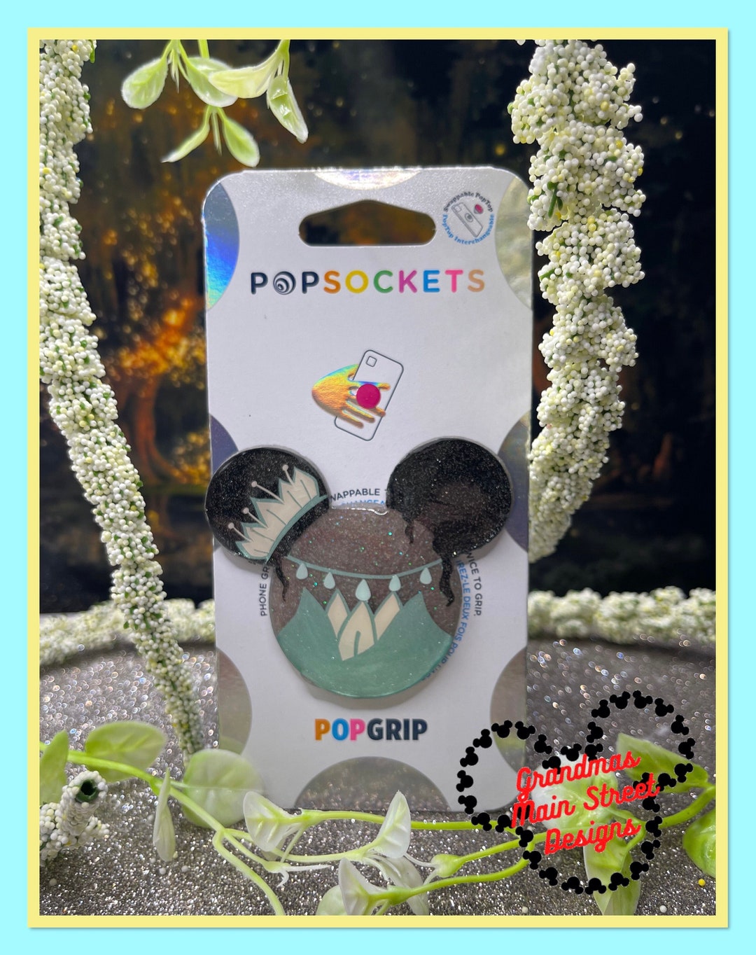 Tiana Inspired Disney Popsocket ®/phone Grip/badge Reel/keychain - Etsy