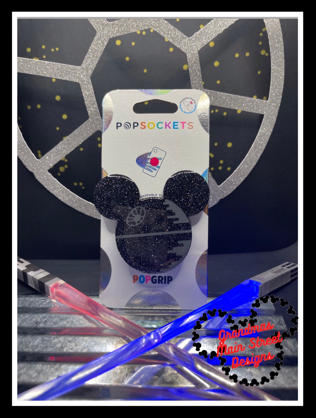 Death Star Inspired Popsocket ®/phone Grip/badge Reel/keychain - Etsy